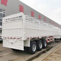 China 3-Axle 40-Foot Sidewall Trailer 40-100 Ton Fence Cargo Semi-Trailer with Self-dumping for sale