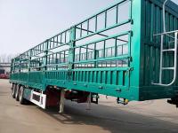 China Steel 3 Axis Semi-Trailer with Side Wall Panel Fence Customizable and Sturdy Design for sale