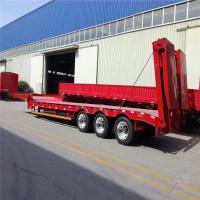 China 60-100 Tons Used Trucks Spare Parts Low Bed Truck Semi Trailer Heavy Duty Iron Grade for sale