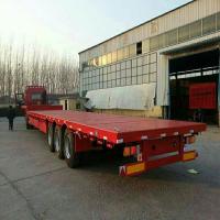 China 60-100 Tons Used Trucks Spare Parts Low Bed Truck Semi Trailer Heavy Duty Iron Grade for sale