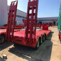 China 60-100 Tons Used Trucks Spare Parts Low Bed Truck Semi Trailer Heavy Duty Iron Grade for sale