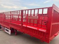 China Secure Transportation Semi-Trailer with 3-Axis Fence Cross Arm Type Tread 1820mm for sale