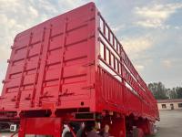 China Secure Transportation Semi-Trailer with 3-Axis Fence Cross Arm Type Tread 1820mm for sale