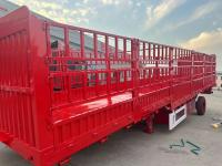 China Secure Transportation Semi-Trailer with 3-Axis Fence Cross Arm Type Tread 1820mm for sale