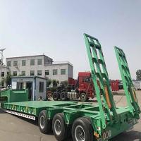 China 7 Axle 16 M 18 M Telescopic Low Bed Boy Truck Large Equipment Transport Semi Trailer Chassis Made for sale