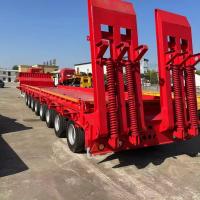 China Five-Axle Low-Bed Transport Semi-Trailer Ljn9801tdp for 14 Tire Number and 2240mm Tread for sale