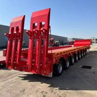 China Low Profile Hydraulic Folding Gooseneck Semi Trailer for Excavator and Bulldozer Hauling for sale