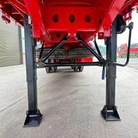 China Low Profile Hydraulic Folding Gooseneck Semi Trailer for Excavator and Bulldozer Hauling for sale