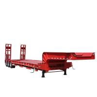 China 3 Year After-sales Service Low Bed Truck Trailer Gooseneck Lowboy Flatbed Semi Trailer for sale