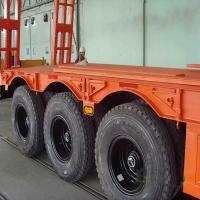 China 2240mm Tread Heavy Duty Lowbed Semi Trailer 3 Axle 4 Axles 18 Meter 40FT 40ton 60ton for sale