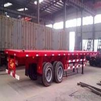 China 14 Tires and 2.3 Axles Low Bed Flatbed Trailer Lhy940d for Heavy Machinery Transport for sale