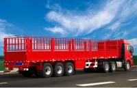 China Semi-Trailer for Stake Animal Livestock Transport Cargo Fence and Truck Trailers for sale