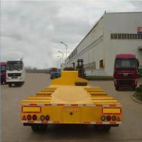 China 60-80-100 Tons Gooseneck Lowboy 4 Four Axles Low Bed Lowbed Truck Trailer Manufacture for sale