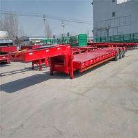 China Low Bed/Lowboy Semi-Trailers 3/4 Axle Low Loader Trailers 13500X3000X1550 mm Self-dumping for sale