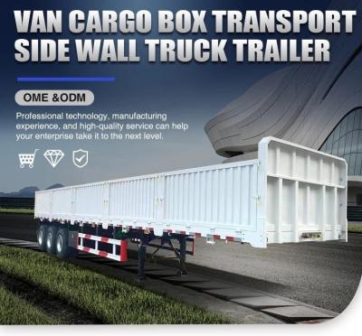 China Customization Warehouse Type Semi Trailer with Side Wall Fence and Top Tarpaulin for sale