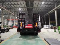 China Iron 3 Axles 60 T Container Chassis Trailer Flat Bed Trailer Steel Truck Trailers Mobile Makeup Truck Trailer for sale