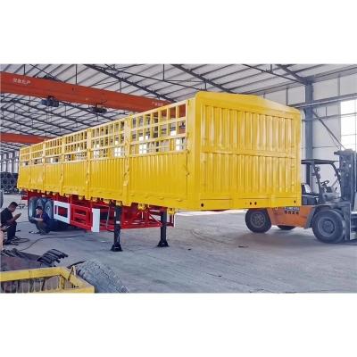 China Wholesaler for Livestock Cargo Fence Side Wall Semi Trailer 60t Enced Fence Semi-Trailer for sale