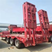China Customization Low Bed Semi Trailer with 2inch Kingpin Landing Gear 28t Tire 235 75r 2205 for sale