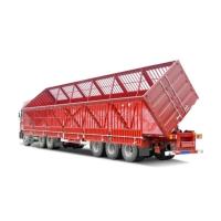 China Van-type 80tons Goods Side Wall Stake Transport Animal Fence Cargo Semi Truck Trailer for sale