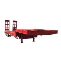 China Heavy Duty Flatbed Truck with Hino 300HP Diesel Engine Iron Landing Leg and Two Speed for sale