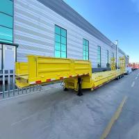 China 10-Axle Low-Flatbed Semi-Trailer with 2-15 Meters Draw and 60-120 Tons Capacity Perfect for sale