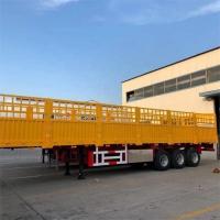 China Cross Arm Type 60ton Steel Cargo Side Wall Fence Semi-Trailer for Safe Transportation for sale