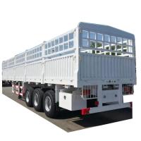 China Cross Arm Type 60ton Steel Cargo Side Wall Fence Semi-Trailer for Safe Transportation for sale
