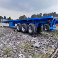 China 2 3 4 Axle Low Bed Low Boy Heavy Duty Truck Trailer No ABS Anti-lock Braking System for sale