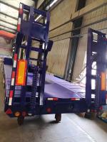 China 2 3 4 Axle Low Bed Low Boy Heavy Duty Truck Trailer No ABS Anti-lock Braking System for sale