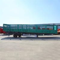 China 3 Axles 40 Tons Fence Trailer Cargo Transport Side Wall Truck Semi Trailer for Van-type for sale