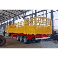 China 3 Axles 40 Tons Fence Trailer Cargo Transport Side Wall Truck Semi Trailer for Van-type for sale