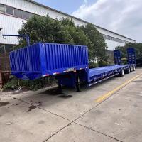 China 2 3 Axles Landing Leg Manual 50 Ton Trailer Heavy Duty Truck Cargo Semi Trailer Truck for sale