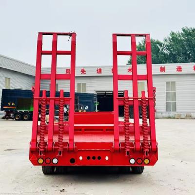 China 18 Meter Long Low Bed Semi Trailer Lowboy Equipment Trailers for in Various Industries for sale