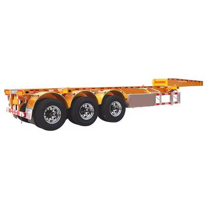 China 4 Line 8 Axle Low Flat Semitrailer 2/3 /4axles Road Roller Low Bed Trailer in Market for sale
