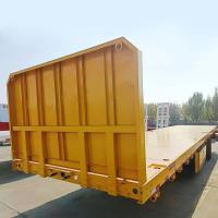 China Low Bed Truck Trailer 3 4 Axle Heavy Duty 60 80 100 Ton Gooseneck Low Loader Trailer for sale