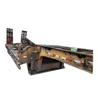 China Low Bed Truck Trailer 3 4 Axle Heavy Duty 60 80 100 Ton Gooseneck Low Loader Trailer for sale