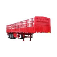 China 3 Axis Straight Beam Pile Semi-Trailer Cargo Transport High Hurdle Semi-Trailer for Loads for sale
