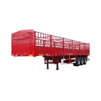 China 5.8 Tons and 8.12.16 Tires High Fence Semi Trailer for Heavy Duty Transport for sale