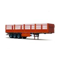 China 5.8 Tons and 8.12.16 Tires High Fence Semi Trailer for Heavy Duty Transport for sale