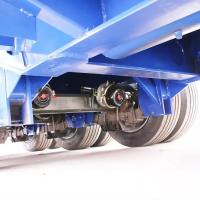 China Mac Pherson Type 3 Axles 20FT 40FT Flatbed Semi Container Truck Tralier Sale 2024 for sale