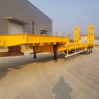 China 20FT Container Chassis Low Bed Baggage Truck Airport ATV Ca Rluggage Trailer Tread 1820mm for sale
