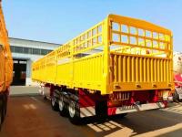 China Customizable 3 Axle Wood Pile Fence Semi-Trailer with 1 Year After-sales Service for sale