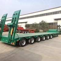 China 80ton 20ft 40ft 45ft Flatbed Semi Trailer with 3 Year After-sales Service and 12r22.5 Tires for sale