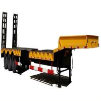 China Durable 13t Axle Low Center of Gravity Bed Trailer for Heavy Equipment Transportation for sale
