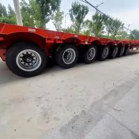 China Durable 13t Axle Low Center of Gravity Bed Trailer for Heavy Equipment Transportation for sale