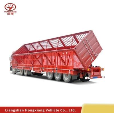 China ABS Anti-lock Braking System Traktor Dump Trailer Customized Side Tipper Semi Trailers for sale