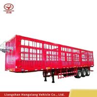China Fence Side Wall Pile High Fence Semi-Trailer with Tread 1820mm for sale