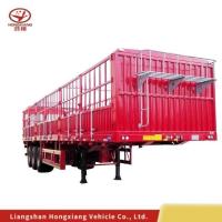 China Light Duty 13 M Cattle Sheep 3 Axis Straight Beam Pile Semi-Trailer Cargo Fence Semi-Trailer for sale
