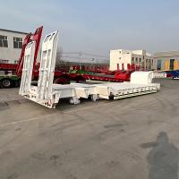 China 12 Tire Number Flatbed Semi Trailer 20 Ton 20FT 40FT Capacity and Container Carrying for sale