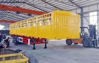 China Store House Bar Semi Trailer with 3-Axle Van-Type High Sidewall Fence Stake Transport for sale